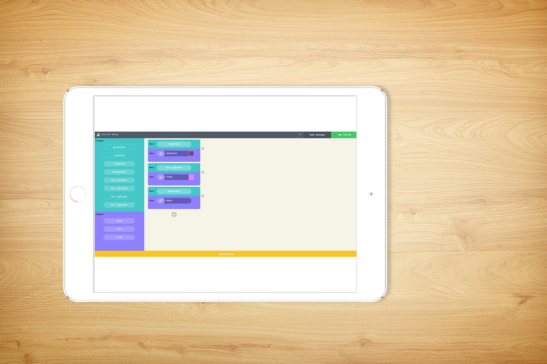 Programmieren lernen mit dem Calliope mini-Editor - DigiBitS - DigiBitS