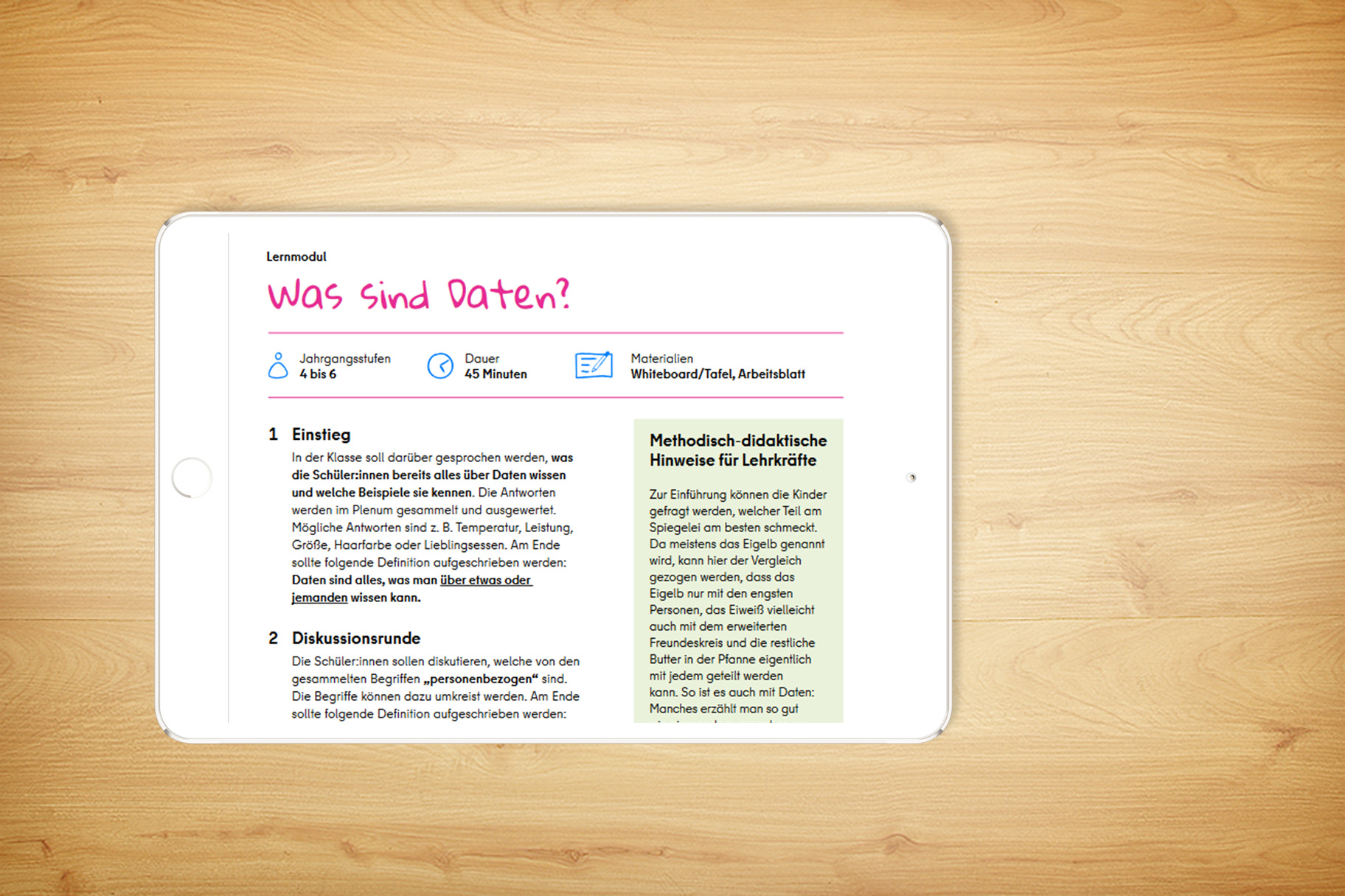 Data-Kids Lernmodul „Was sind Daten“ - DigiBitS - DigiBitS